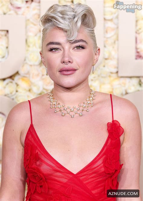 Florence Pugh Sexy Stuns In A Sensational Red Dress At Glamorous Golden