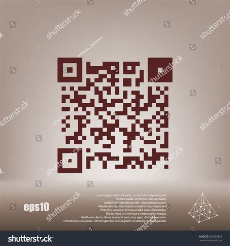 Simple Icon Qr Code Stock Vector Stock Vector Royalty Free Shutterstock