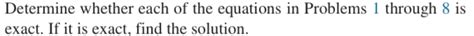 solved determine whether each of the equations in problems 1