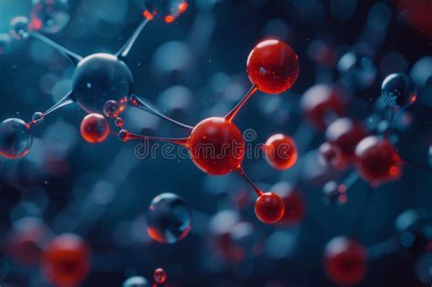 Abstract Molecule Structure Research In Molecular Chemistry Stock Image Image Of Phone