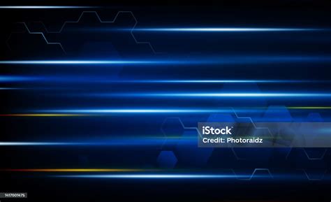 추상 기술 벡터 배경 조명 라인 과 텍스트 I 프레임에 디자인 어두운 배경 화살표 빛 아웃 삼각형 배경 하이테크 통신 추상적인에 대한 스톡 벡터 아트 및 기타 이미지