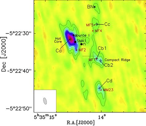 Continuum Emission Map Acquired With The Iram Interferometer At 13 Mm Download Scientific