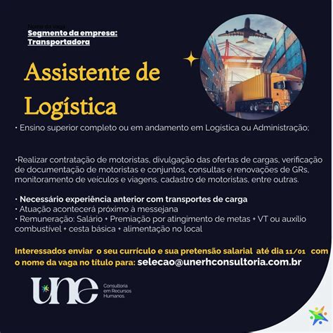 Assistente De Logística