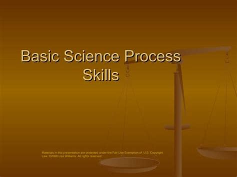Process Skills Ppt