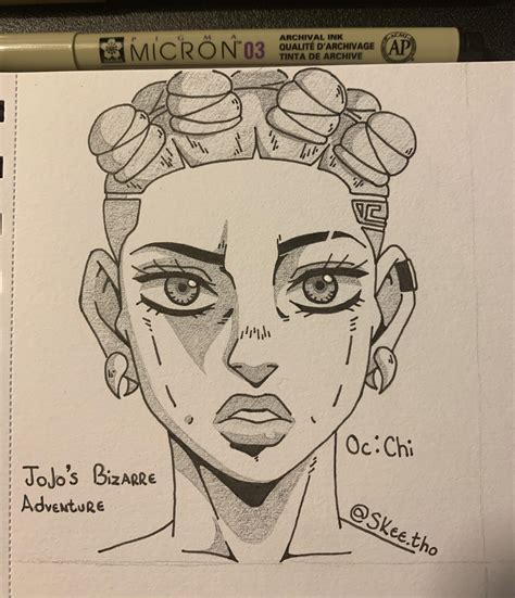 My Oc Chi In Jojo Art Style Jojo Art Style Jus So Freshing🦦 R