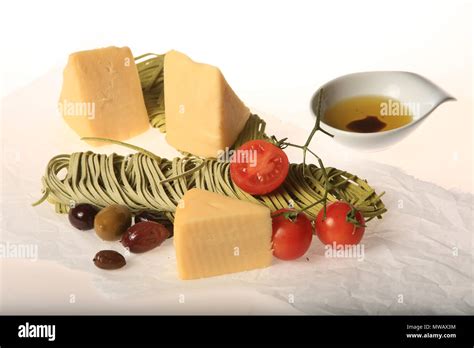 Different Types Of Cheese Slices Stock Photo Alamy