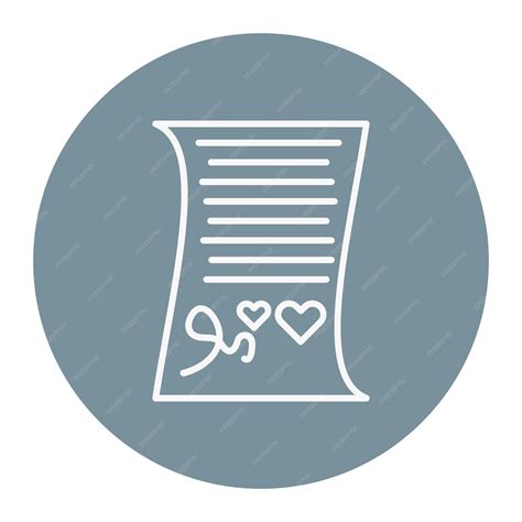 Premium Vector Wedding Certificate Vector Illustration