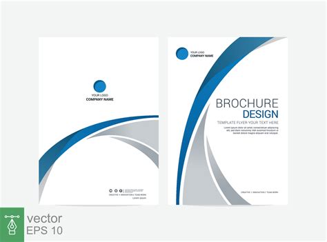 Template Vector Design For Cover Poster Corporate Presentation Leaflet Brochure Template