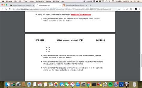 2d Array Methods Java