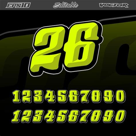 Premium Vector Number Text Effect Vector Edita