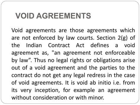Difference Between Void Contracts And Void Agreement Pptx