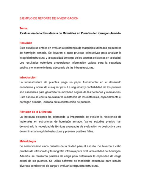 Ejemplo De Reporte Pdf