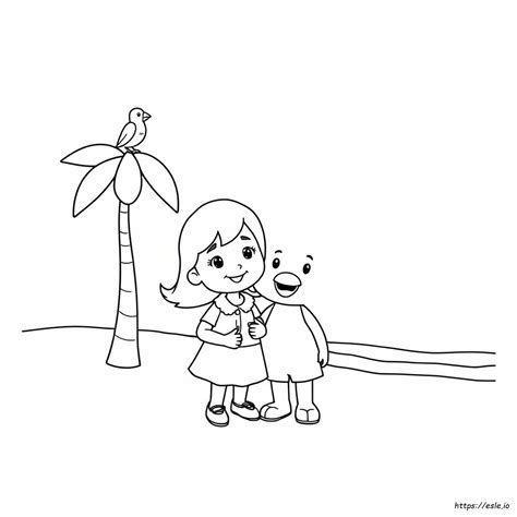 Nina Pocoyo Gambar Mewarnai Dapat Dicetak