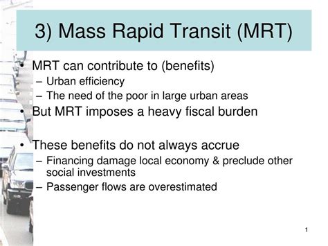 Ppt 3 Mass Rapid Transit Mrt Powerpoint Presentation Free