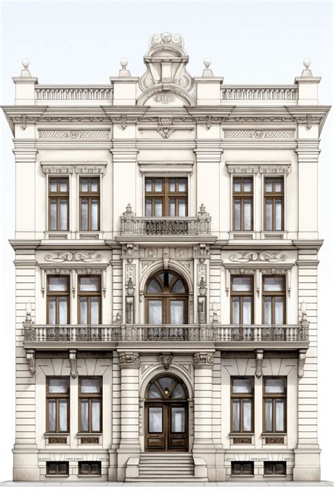 A Technical Drawing Of A Classical Arquitectura Clasica Arquitectura
