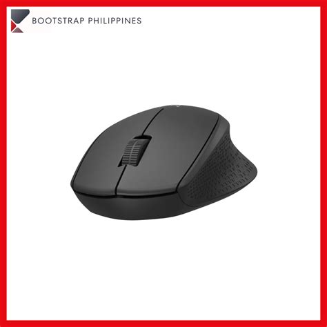 Logitech M Silent Plus Wireless Mouse Black Bootstrap Philippines Inc