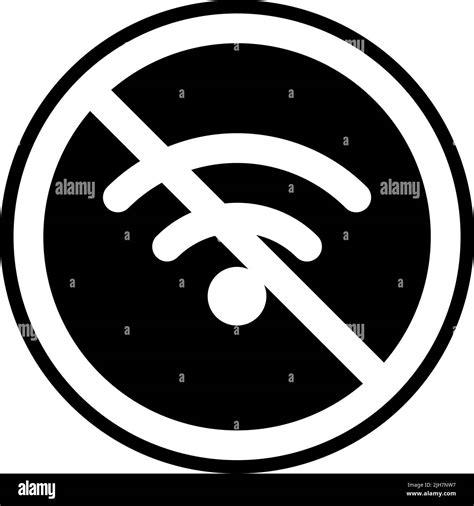 Signal And Prohibition No Wifi Icon Stock Vector Image Art Alamy