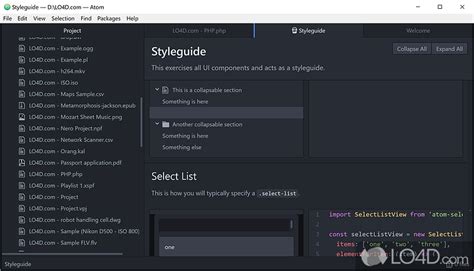 Atom Editor Screenshots