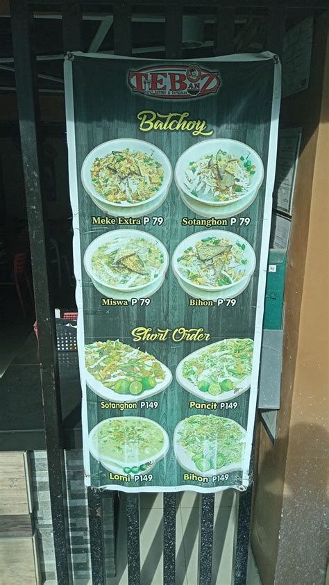 Menu At Teb An Z Cafe Malay