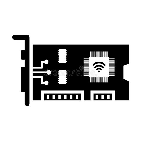 Network Chip Icon Stock Illustration Illustration Of Card 366374493