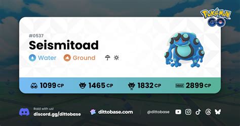 Seismitoad Pokémon Go Dittobase