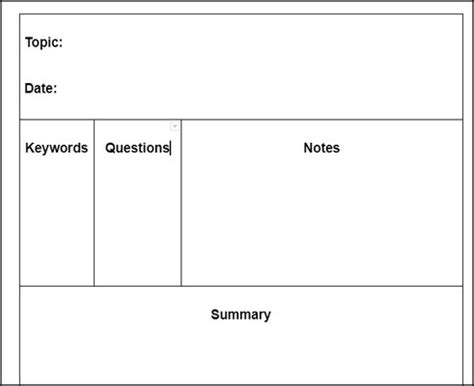 Make Cornell Notes Template In Google Docs Guide