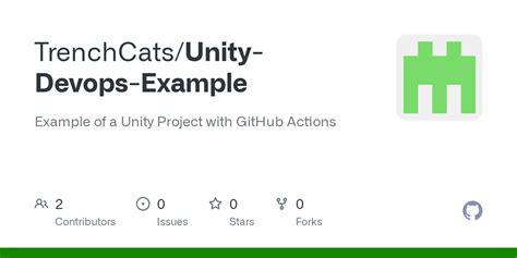 Github Trenchcatsunity Devops Example Example Of A Unity Project