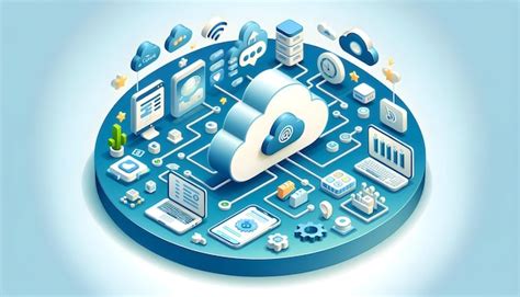 3d Flat Icon As Cloud Computing Innovation And Future Technology With