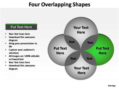 PowerPoint Backgrounds Company Four Overlapping Ppt Slides