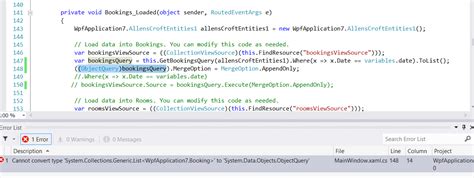 Net Filter Out Results In Entities C Does Not Contain A Definition For Execute Stack Overflow