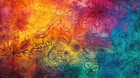 Colorful Batik Texture Stock Illustration Illustration Of Intricate