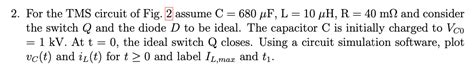Solved Figure 2 Simplified Tms Circuit2 For The Tms