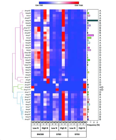 Clustered Heatmap In A Divergent Scale Of Normalized Cdna Reads From