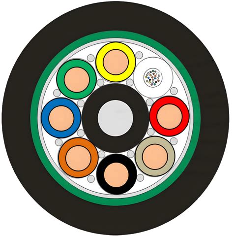 Hybrid Cable Outdoor Armored 7×5 3 Sqmm Bc 24cores G652d Smf Communication Electronic