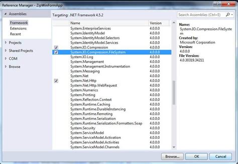 Create Zip System Io Compression From Winform Application