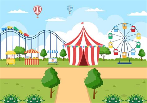 Carnival Background Cartoon