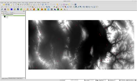 finding elevation of points using pyqgis geographic information
