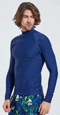 Swimming Mens Rash Guard Long Sleeves Men Swim Shirt Swimcore