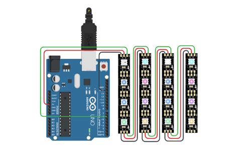 Circuit Design 44 Neopixel Tinkercad