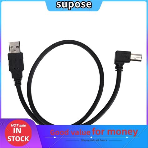 Supose Usba To Usbb Male Conversion Cable Cord Right Angle Connection