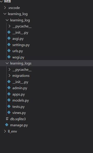 《phthon编程从入门到实践》第十八章，从django入手，learninglog，modulenotfounderror No Module Named Learninglogs