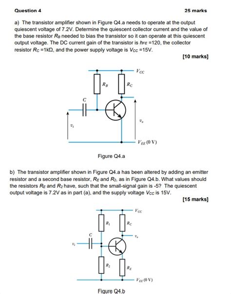 Solved A The Transistor Amplifier Shown In Figure Q A Chegg