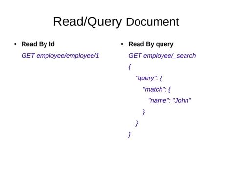 Elasticsearch Vs Relational Database Ppt