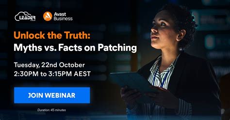 Webinar Cybersecurity Dataprotection Patchmanagement Cyberthreats Avast Webinaralert Leader
