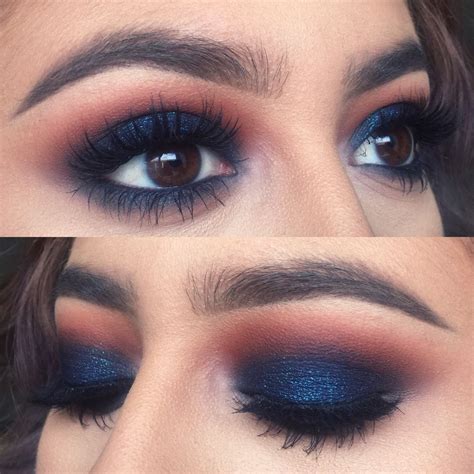 Navy Blue Eye Makeup Festival Makeup Inspiration