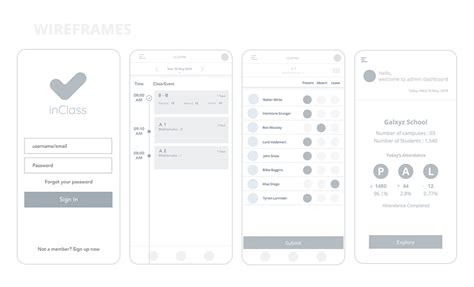 Inclass Uiux Design For Mobile And Desktop App Behance