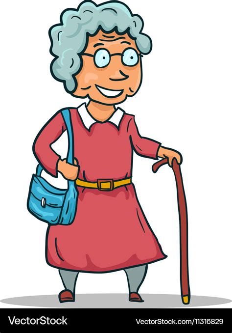 Old Woman Walking Animation