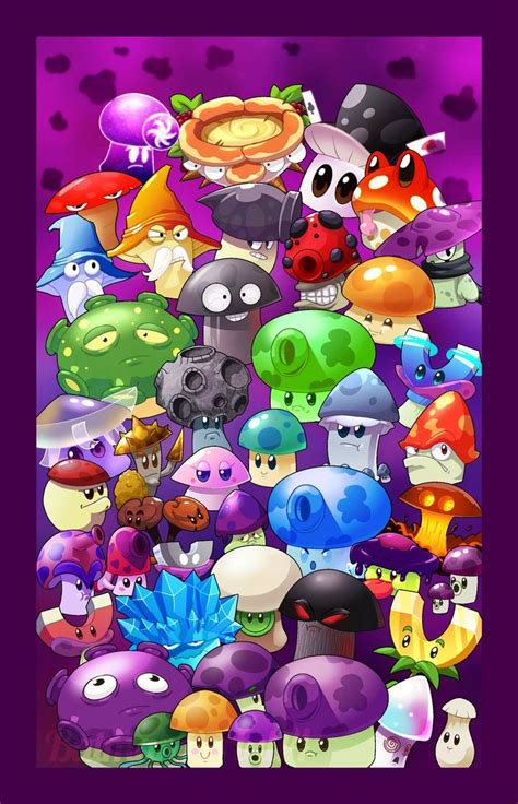Mushrooms By Batmanportal14 On Deviantart Plant Zombie Plants Vs