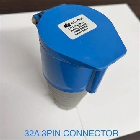 32 Amp Mild Steel 32a 3 Pin Connector Blue 240 415v Range At ₹ 50