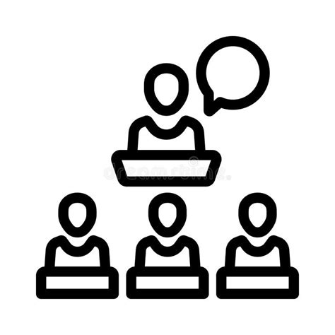 Business Training Icon Stock Vector Illustration Of Sign 358593667